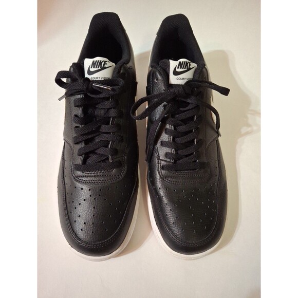 Nike | Shoes | Nike Court Vision Low Black White Swoosh Panda Mens 5 ...